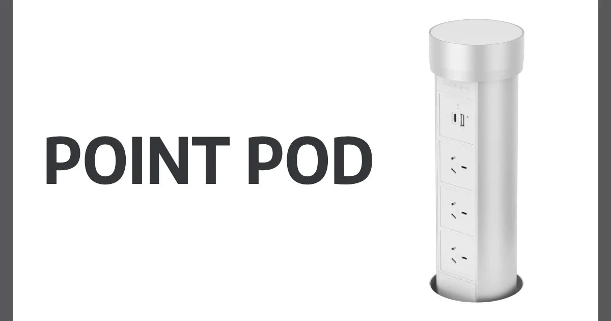 Point Pod - Seamless and Stylish Kitchen Motorized Power Outlet ...