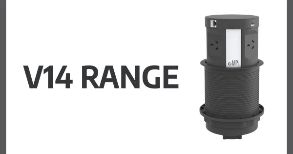 Quad Power Point | V14 Range with USB Charging - Modern Power Solutions